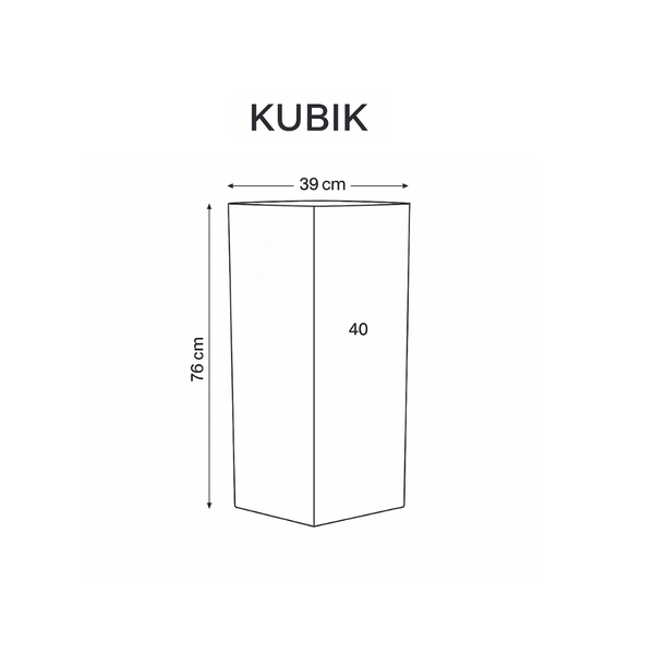 Kubik Self-Watering Planter | Tall Indoor & Outdoor Pot - PlanterLife